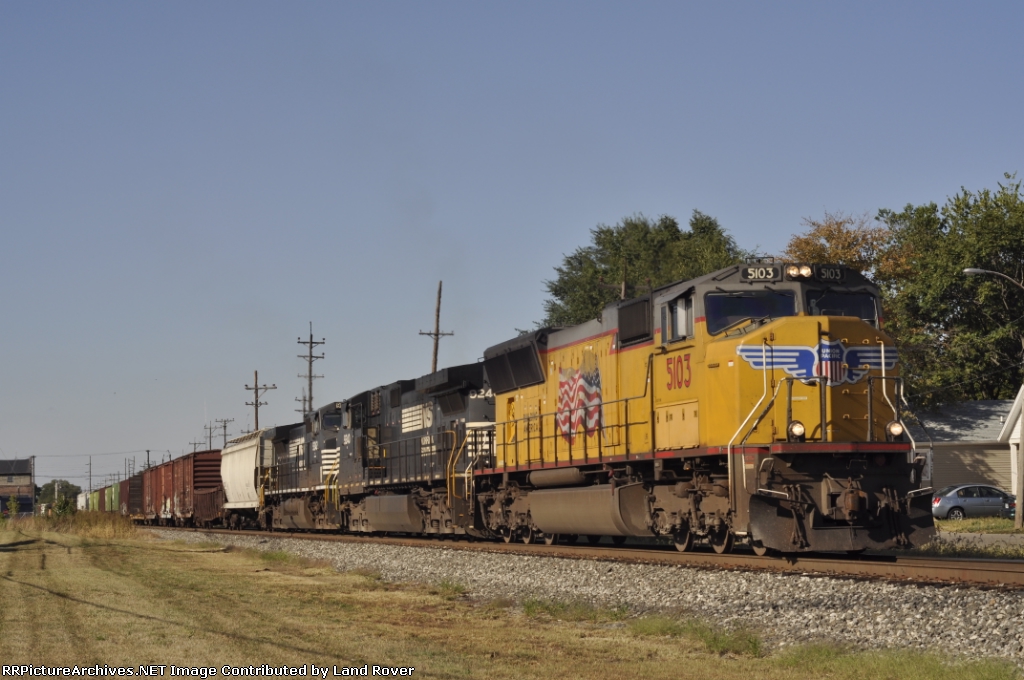 UP 5103 On NS 197